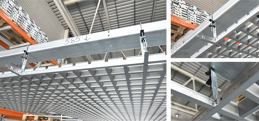 Completeness and installation of open cell ceilings Kraft